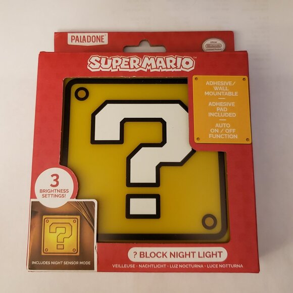 Accents | Nintendo Nes Super Mario Bros Question Mark Block Yellow ...